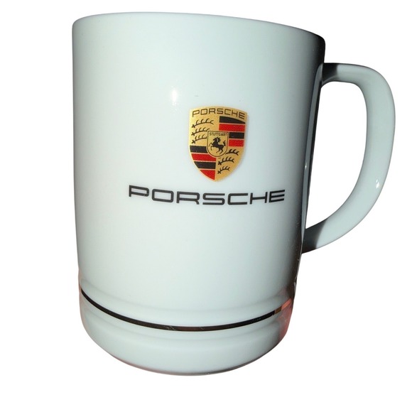 Porsche Design | Dining | Porsche Crest Coffee Mug Large White Gold ...